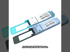 80 km BIDI QSFP28 ZR4 Trasmettitore LAN WDM EML+SOA -28dBm Sensibilità 100GBASE-ZR4