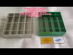 Export High Quality Green Color Powder Coating Steel Grating Big Hole Type