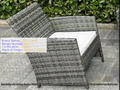 Garden Furniture Set Garden Furniture Collection Rattan Wicker Chair Support Customization Outdoor  Indoor Use