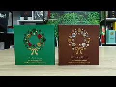 Custom Logo Design Hot Stamping Square Cosmetic Paper Box Packaging with Lid and Base Box