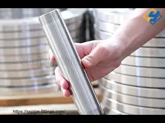 200MM Stainless Steel Cast Double Barrel Nipple 304 Pipe Fittings with Smooth Surface Treatment