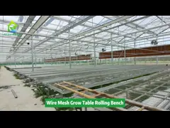 China Adjustable Greenhouse Rolling Benches 4x8 Ebb And Flow Table for sale