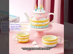 Cucine da tè in ceramica per l'uso quotidiano con design di sicurezza come decorazione per il regalo di Natale