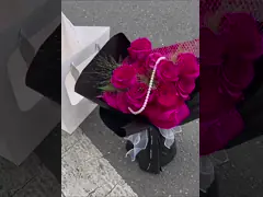 China First love solid-color paper roll flower bouquet wrapping paper, waterproof flower art wrapping paper, single-color paper flower shop packaging material for sale