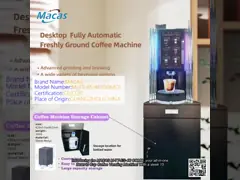China Bean To Cup Coffee Vending Machine Optional Liquid and Milk Powder Frother for Your Business Needs for sale