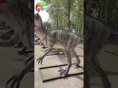 China Amusement Park Large Fibreglass Animals Life Size Allosaurus Animatronic Eco friendly for sale