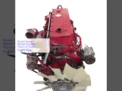 Original Car Parts for Used Motor ISF3.8 Engine Assembly Complete for Cummins Truck Engine Systems