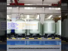 China Affordable FRP Water Softener Tank For Industrial Residential Water Treatment Systems for sale