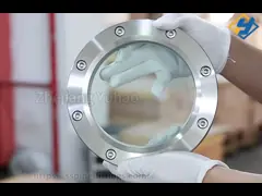 High Pressure Stainless Steel Ss304 Ss316l Tubular Circular Flanged Sight Glass