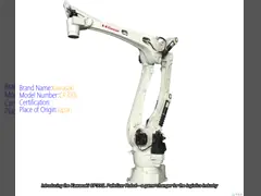 OEM Kawasaki Small Robotic Arm CP300L Floor Mounting Reach 3255mm