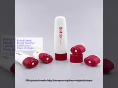 Tubo per maschera viso ovale con diametro 40 mm, tubo vuoto per crema con tappi erogatori centrali