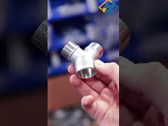 Customized Stainless Steel Screwed Pipe Fittings Y  Male and Female Tee