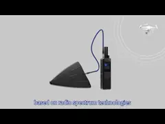 China Compact Portable Drone Detector with Mobile Phone Control and 300mm DF Antenna for sale