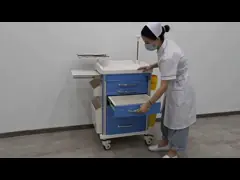 emergency trolley in sea blue