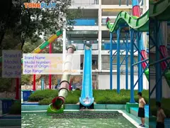 중국 워터 아쿠아 파크 몸 슬라이드 수영장 물 놀이 공원 슬라이드 판매 오락 판매용