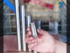 Stainless Steel TOE Nipple BSP Male Long Custom Size Single Threading Weld Nipple