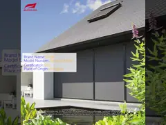 Durable Zip Track Blinds Rainproof Function and 5% 10% 30% 100% Openness Factor for All Weather Conditions