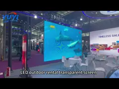 China Yuyi Outdoor Transparent LED Screen 500x500mm P3.91-P7.82 Flexible Transparent LED Film Display for sale