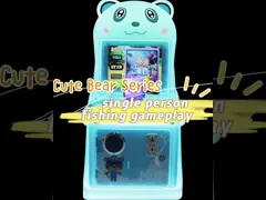 China Cute Bear Fishing Fun Mini Automated Vending Machine 220V Children's Arcade Machine for sale