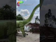 Coin Operated Simulation Life Size Animatronic Dinosaurs 12m Brachiosaurus Models