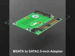 China MSATA to SATA III 2.5-inch Adapter with 6Gbps Speed for Full/Height 30mm and Half-Height 26.8mm SSDs for sale