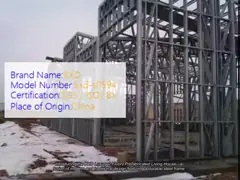 Luxury 2 Floors Simple Design Steel Frame Structural Steel Buildings Prefabricated Living House