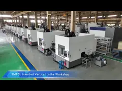 Torno vertical invertido IVT35 Peça de trabalho automática agarrando Linha de produção automatizada Torno CNC