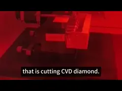 Laser cutting machine working