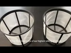 China Easy To Wash Coffee Filter Cone Drawstring Design 100% Food Grade Nylon Yarn For Hamliton Beach Brewer for sale