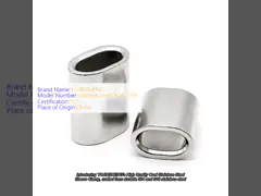 High Quality Oval Stainless Steel Sleeve Clamp Wire Rope Accessories