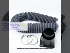 Retractable Insulated Flexible Vent Duct Hose And Fitting Sets For Fume Extractor