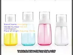 PUMP SPRAYER Sealing Type 30ml 60ml 80ml 100ml PET Cosmetic Spray Bottle for Sunscreen Mist Perfume