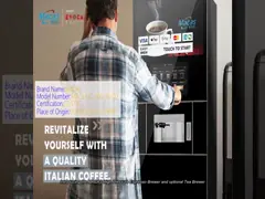 High Pressure Espresso Brewer and Optional Tea Brewer in Macas Fully Automatic Freshly Ground Cabinet Coffee Machine