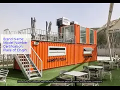 China Designer-Manufacturer Modular Prefab Restaurant  Hotel Container Solutions for sale