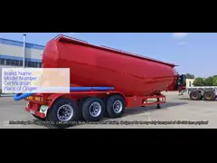 China 12.00R20 Tyre Cement Bulk Trailer For Heavy-Duty And Transport Of 45 100 Tons Payload for sale