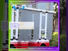 China 11 Seater Climbing Ability 20% Electric Tourist Car with Medical Chest for Airport for sale