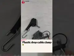 China ADSS FTTH Drop Cable Wire Suspension Clamp with Stainless Steel Hook for Figure 8 Cable for sale