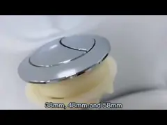 China Soft Touch Toilet Single Flush Button Flush Actuator For Any Bathroom for sale