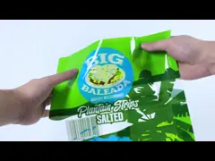 China Custom Printed Plastic Packaging Bag 3 Side Seal Snack Food Packaging For Pita Pancake Taco for sale