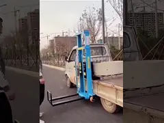 China Portable Electric Pallet Stacker 1000kg Capacity 1600mm Lift Height with Remote Control for sale