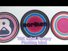 China Custom Printing Flock Heat Transfer Printing Fabric Label Vinyl Clothing 3D Printing For Clothing for sale