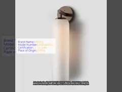 Modern Float Hover Wall Sconce Minimalist Glass Tall Wall Sconce Led Light for Living Room Dinning Room Bash Room