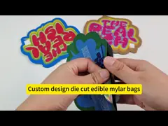 Custom Printed Resistant Ziplock 3.5g  Pouch Smell Proof Childproof Edible Mylar bag