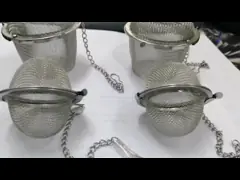 360 304 FANGYUAN Copper Telescopic Carbon Diameter Shaped  Unique Design Round Ball Tea Filter 304 S