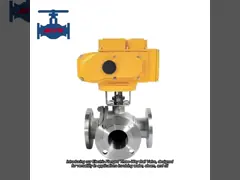 China Standard Electric Flanged Three-Way Ball Valve Perfect For General Applications for sale