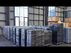 The manufacturing of the manhole cover has been completed and is now packed and ready for shipment.