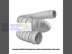 50mm / 70mm Fume Extractor Tube Customized With Connection Ports