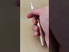 China New Design Golden Eye Lash Brush with Silvery Lid for Lipsticks for sale