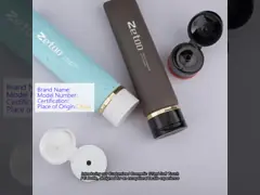 Customized Cosmetic 120ml Soft Touch PE Bottle with 40mm Diameter European Double Layer Flip Top Cap