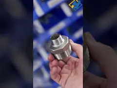 OEM ODM Stainless Steel Screwed Pipe Fittings Red hex nipple